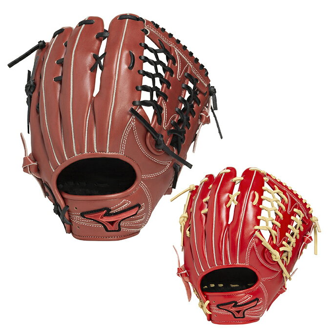 パワー、力強さのREDにIBEラインを ■カラー：6609( ローズブラウン × ブラック )、7080( ラディッシュ × ブロンド ) ■サイズ：14 ■素材：受球面、背面 / クレストハイド( 天然皮革 / 牛革 ) ■利き手：右投げ...