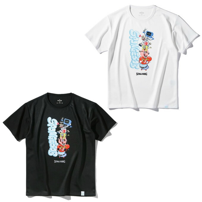 スポンジ・ボブの仲間達が集合したデザインのポップなプリントTシャツ ■カラー：ブラック、ホワイト ■サイズ(cm)： 150 ( 身幅/90、着(身)丈/61、肩幅/42、袖丈/18 ) 160 ( 身幅/96、着(身)丈/65、肩幅/45...