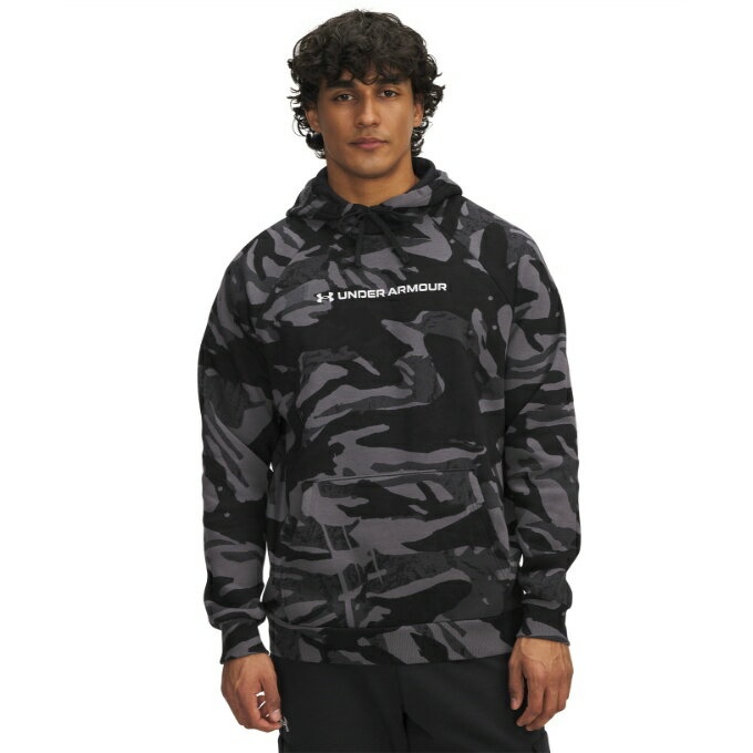 柔らかな起毛素材が暖かさと快適さを提供する、吸汗速乾性を高めたUA独自のコットンフリース ■カラー：001 ( Black/White ) ■サイズ：SM、MD、LG、XL、XXL ■素材：コットン80%、ポリエステル20% ■特長：フロン...