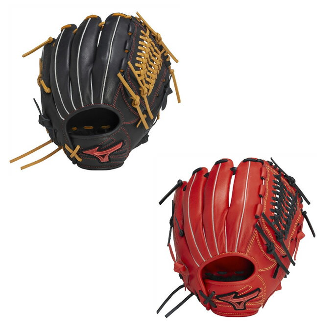 パワー・力強さのREDにIBEラインを！ ■カラー：0949(ブラック×コルク)、7009(ラディッシュ×ブラック) ■サイズ：10 ■利き手：右投げ用 ( LH ) ■素材：受球面／背面/クレストハイド（天然皮革/牛革） ■ポジション：オ...