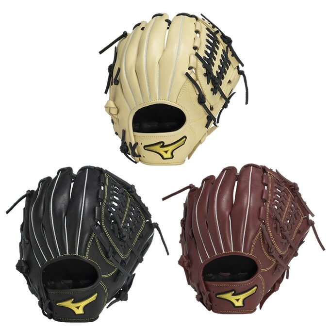 柔らかく、すぐに使えるグラブ！ ■カラー： 09(ブラック) 8009(ブロンド×ブラック) 83(シェリー) ■利き手：右投げ用 ( LH )、左投げ用 ( RH ) ■グラブサイズ：10 ■ポジション：オールラウンド用 ■素材：受球面／...