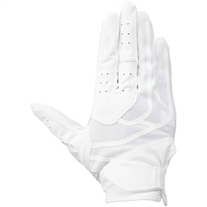 グラブと一体となって球際を制する！指マチシームレス構造の『新型ミズノプロ守備用手袋』 ■カラー：10/ホワイト×ホワイト ■サイズ：S（22～23cm） ／ M（24～25cm） ／ L（26～27cm） ■素材・製法：平側素材/合成皮革 ...