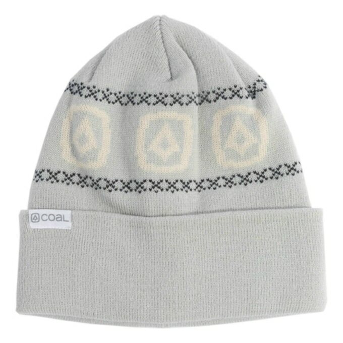 ■カラー：M GY/OF WH(MID GREY/OFF WHITE) ■素材：100％アクリル 検索ワード：ニットキャップ ビーニー