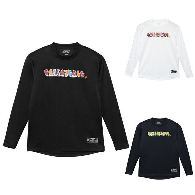 カラフルで遊び心あふれるBUBBLEグラフィックがフロントに映えるロングスリーブTシャツ。バスケットボールの楽しさを視覚で伝えるデザインは、チーム練習やスクール、デイリーでも注目度抜群です。 素材には**吸水速乾性に優れたポリエステル100...