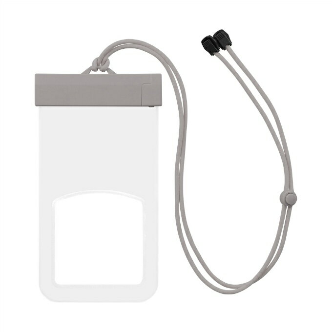 シンプルデザイン ニュアンスカラー IPX8取得 防水ケース ■カラー：GY ( ラテグレージュ ) ■サイズ：約120(W)×15(D)×225(H)mm ※製品によって仕上りサイズに多少の誤差がありますのでご了承下さい。 ■最大適応サイ...