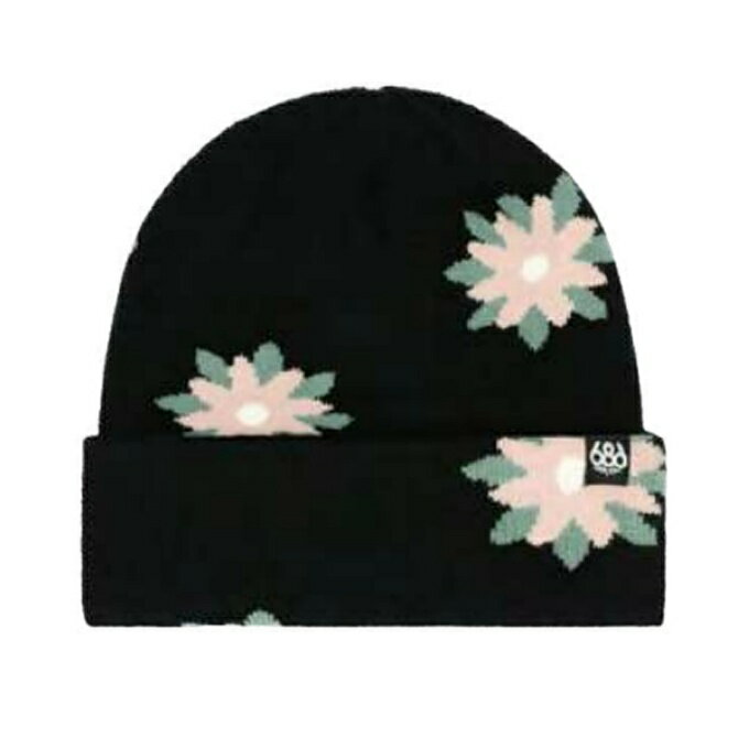 ■カラー：BLK(BLACK) ■サイズ：O/S ■素材： ・アクリル100%ニット ・全体に刺繍 ・リブ編みのカフスビーニー 検索ワード：ニットキャップ ビーニー