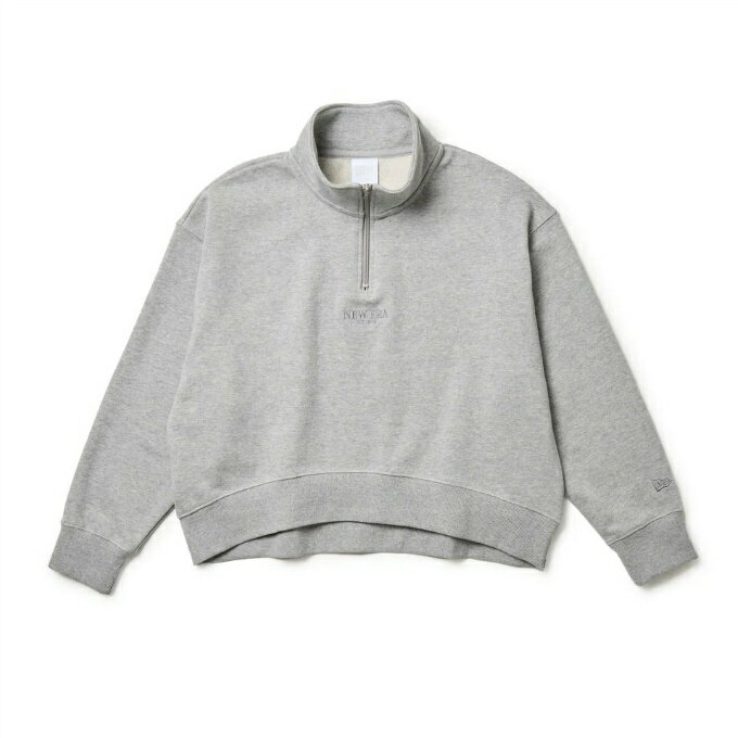スポーティな要素をプラスしたハーフジップ。レイヤードにも使いやすいハイネック仕様。ふっくらと厚みを持たせた保温性の高い裏起毛素材を使用。 ■カラー：グレー ■サイズ： S (着丈/55cm、身幅/58cm、肩幅/52cm、袖丈/48.5cm...