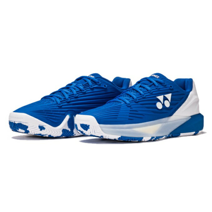 新形状パワークッションプラスが生む高速の切り返しで、形勢逆転の1打を放つテニスシューズ ■カラー：BL/W ( 778 ブルー/ホワイト ) ■サイズ：26.0～27.5cm ■素材： アッパー/合成繊維+合成樹脂 ミッドソール/合成樹脂 ...