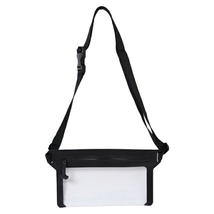 ■カラー：BKBK ■本体サイズ：約265(W)×5(D)×140(H)mm ■内寸(参考)：約190(W)×100(H)mm ■ファスナー開口部：約183mm ■付属品：取扱説明書(保証書付) ■質量：約92g ■材質：TPU／ナイロン／...