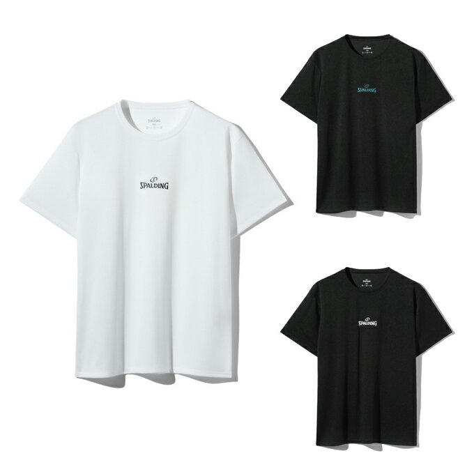 SPALDINGロゴを前身に配したシンプルで汎用性の高いTシャツ。使用済みペットボトルを使用したエコフレンドリーなリサイクル生地を使用しています ■カラー：WH、BK/スパイク、BK/WH ■サイズ： 140 ( 着 ( 身 ) 丈/57c...
