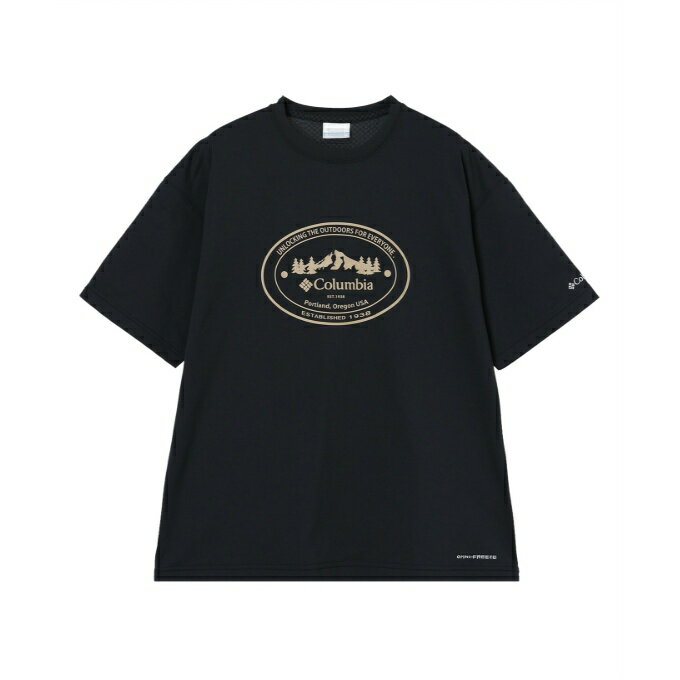 ひんやり感と、軽い着心地で、夏を満喫。 ■カラー：BK FP ( 011 Black Front Print ) ■サイズ： S ( 着丈/65.5cm、胸囲/109cm、肩幅/51cm、ゆき丈/46.5cm ) M ( 着丈/68cm、胸...