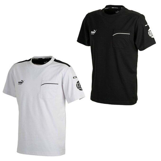 ヒロミ氏コラボ商品。ストレッチ性・吸汗速乾・UVカットを備えた、PUMAの高機能ワークTシャツ ■カラー：ブラック、ホワイト ■サイズ(cm)： M ( 着丈/67、肩幅/42、身幅/100、袖丈/22.5 ) L ( 着丈/69、肩幅/4...