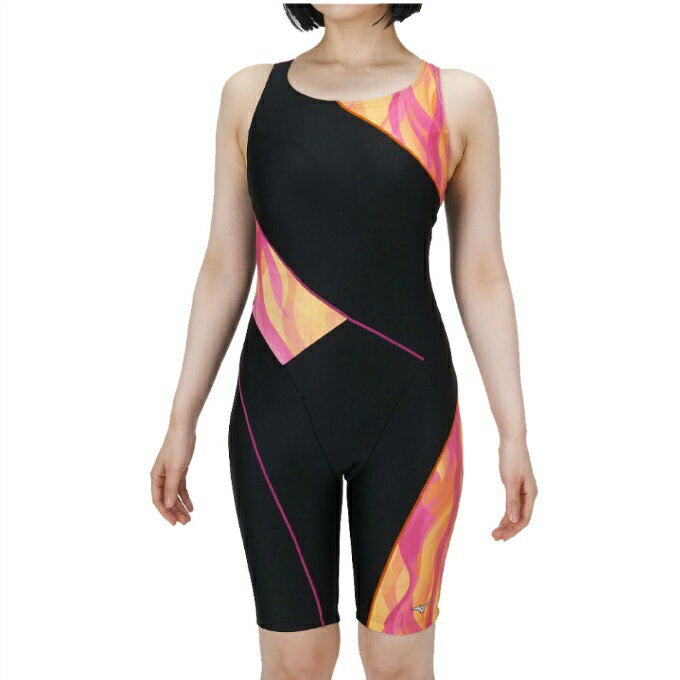 【撥水】Stroke ONE しっかり泳ぐ方のためのStroke ONE。 肩甲骨を動かしやすいバックストラップ形状（ピースバック）を採用。 【カラーカクテル】混ざり合うカラーが風味豊かなデザインです。 ■カラー：96BKOG ( 96 ブ...