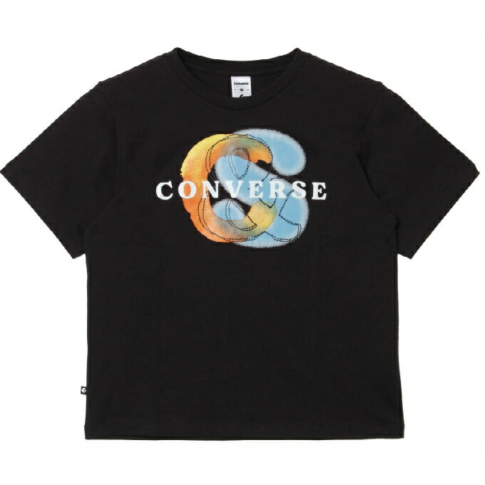 中肉で汎用性の高いコットン天竺を使用したレギュラーシルエットのTシャツ。水彩のようなグラデーションが美しいグラフィックデザインをフロントにプリント。 ■カラー：BK ■サイズ： M(着丈/58cm、肩幅/45cm、身幅/42cm、裄丈/41...