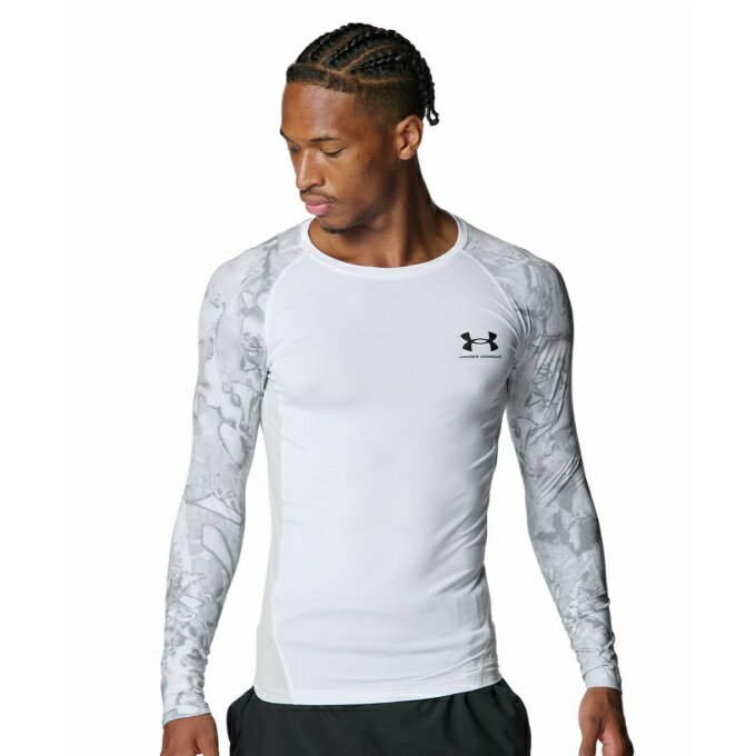 ■カラー：100(White / /) ■サイズ：SM、MD、LG、XL、XXL ■フィット：Compression ■ギア：HeatGear ■素材：ポリエステル92%、ポリウレタン8% ■生産国：カンボジア ■お手入れ方法：洗濯機洗い可...