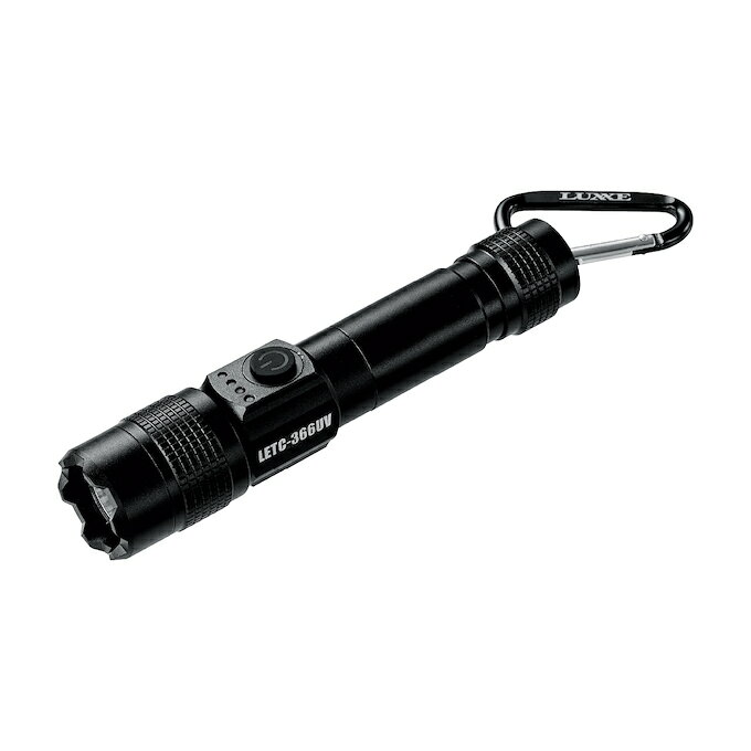 アニサキス検出対応の充電式UVハンディライト ■サイズ：直径27×H129mm ■重量：約110g(充電池込み) ■使用電池：リチウムイオン800mAh ■最長点灯時間：約4.5時間 ■充電時間：約2.5時間 ■UV波長：365nm ■特徴...
