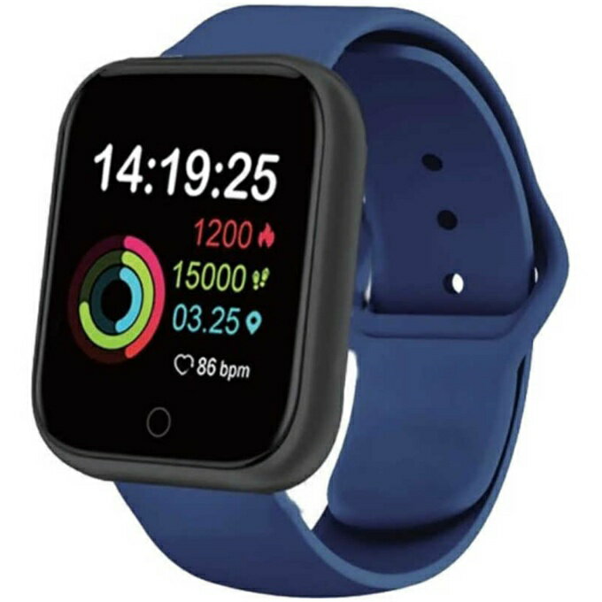 ダイレクト充電のスマートフォンウォッチ ■カラー：BU ■サイズ：3.6cm、1.1cm、4.3cm ■重量：26g ■特徴：心拍計／歩数計／カロリー計算／メッセージ／電話通知／座りがち注意／血中酸素測定 ■原産国：中国 検索ワード：ランニ...