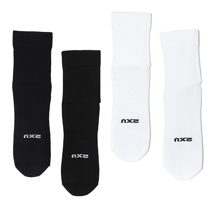 ■カラー：BLK/WHT、WHT/BLK ■サイズ： M(23-25) L(25-27) XL(27-29) ■特徴： クルーソックスタイプの仕様 速乾性吸湿発散素材使用 かかと・足裏・つま先クッション 滑り止めシリコングリップソールであら...