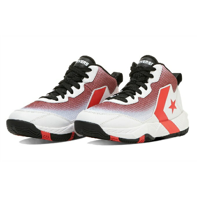 コンバースバスケットボールからミニバスモデルが登場。 ■カラー：WH/RD/BK ■サイズ：22.5～24.0cm ■素材： UPPER/メッシュ、TPU、シンセティック MIDSOLE/圧縮E.V.A. OUTSOLE/ラバー ■特長： ...