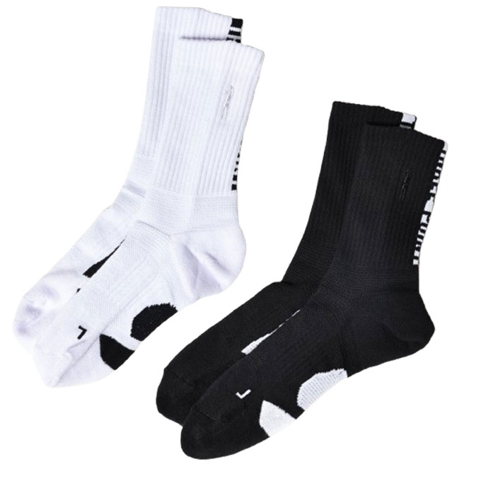 ■カラー：WH、BK ■サイズ：23-25、25-27 ■特徴： しっかりサポートするハイパフォーマンスソックス HIGH PERFORMANCE SOCKS FOR BASKETBALL メッシュ 通気性の良い設計 クッション 足底の衝撃...