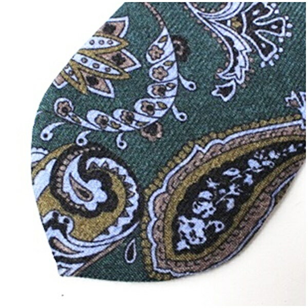 商品の詳細 商品名 ドルチェプンタ ウール ネクタイ ペイズリー柄 中古 ABランク DOLCEPUNTA シリアル タグあり サイズ 大剣の幅8.5センチ カラー グリーン×ライトブルー 素材 ウール100％ 商品ランク ABランク 状態...