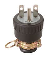 ＜仕様＞ ●定格:接地2P15A250V ●適用電線(mm[[の2乗]]):2CT0.75〜2　VCT1.25・2 ●防水:× ●質量(g):50 ＜特長＞ ●コードほつれ止めです。 ●歯付ワッシャーです。 ●スプリングワッシャーの効果を一...