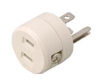 ＜仕様＞ ●定格:15A125V ●端子(入力/出力):3P/2P ●質量(g):35 ＜特長＞ ●2極コンセントに使いますと2極接地形プラグが使用できます（ME2985、ME2920）。 ●接地コンセントまたは、接地形コネクタボディーから...