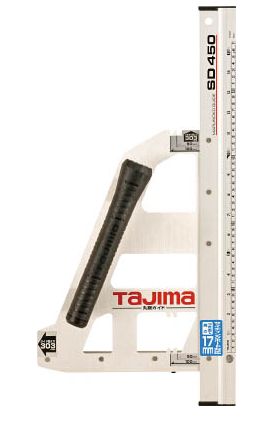 ＜仕様＞ ●目盛:あり ●全長(mm):609 ●幅(mm):318 ●厚み(mm):70 ●呼び寸法(mm):450 ●角度精度:±0.45以内（450.00mm） ●目盛精度(mm):- ●質量(kg):0.85 ＜特長＞ ●軽くて丈夫...