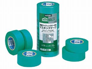 ＜仕様＞ ●粘着力:2.65N/18mm ●手で切断可能 ●色:グリーン ●幅(mm):18 ●長さ(m):18 ●厚み(mm):0.1 ●質量(g):222 ＜特長＞ ●砂まきタイプのサイディングボードタイルへのシールマスキング用に最適で...