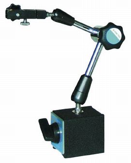 ＜仕様＞ ●アーム取付ねじ：M8×1.25 ●測定器取付：6mm・8mm穴、アリ溝付 ●吸着力(N):800 ●マグネット幅×奥行×高さ(mm):50×58×55 ●質量(kg):1.4 ＜特長＞ ●強力なマグネットと、堅固なクランプメカに...