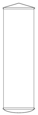 ＜仕様＞ ●表示内容:白無地 ●サイズ:1500×450mm（上下パイプ除く） ●質量(g):440　　　　　　　　　 ＜特長＞ ●ナイロンターポリンは強度があり雨に強い為、屋外で使用する事ができます。 ＜材質・仕上げ＞ ●材　質:ナイロン...