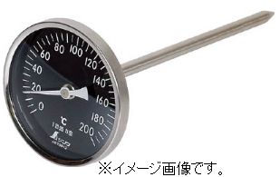 ＜仕様＞ ●測定範囲:0℃〜200℃ ●精度:±5℃ ●質量(g):111 ＜特長＞ ●広い温度範囲なので、様々な用途に使えます。 ●サビに強い、ステンレス製です。 ＜用途＞ ●アスファルトや土壌の温度測定 ＜材質・仕上げ＞ ●パイプ：ステ...