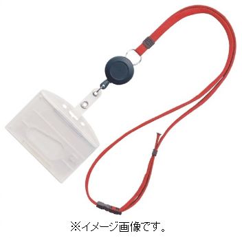 ●ハードタイプ ●サイズ：(名札入れ)72×91mm・(カード有効内寸)54×86mm ●材質：(ケース・リールクリップ)ABS ●仕様：リールクリップ(伸縮700mm以内) ●IDカードを2枚収納できるリール式名札ケース。 ケース内面(非...