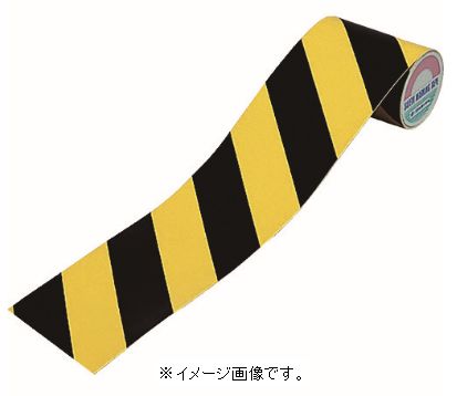 ●トラテープ（反射） ●光があたると強く反射します。 ●サイズ：90mm幅×10m ●厚み：0.15mm ●材質：反射シートテープ（ポリエステル系フィルム）