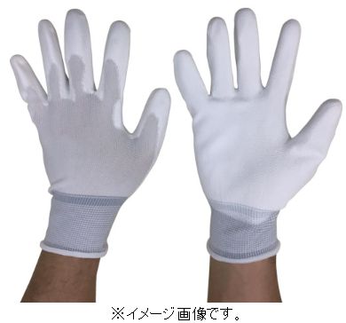 ＜仕様＞ ●13ゲージ編 ●色:ホワイト ●サイズ:L ●全長(cm):23 ●手のひら周り(cm):18.5 ●中指長さ(cm):8 ●厚さ(mm):1.7 ●質量:250.0g ＜特長＞ ●ポリウレタンコーティングで手が汚れにくくなって...