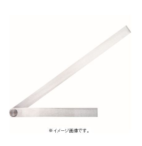 ＜特長＞ ●角度を任意に調節できます。 ＜用途＞ ●ケガキ、角度写しに。 ＜仕様・規格＞ ●目盛なし ●全長(mm)：250 ●呼び寸法(mm)：250 ●幅(mm)：15 ●厚さ(mm)：2 ●短枝(mm)：150 ＜材質＞ ●本体：ステ...