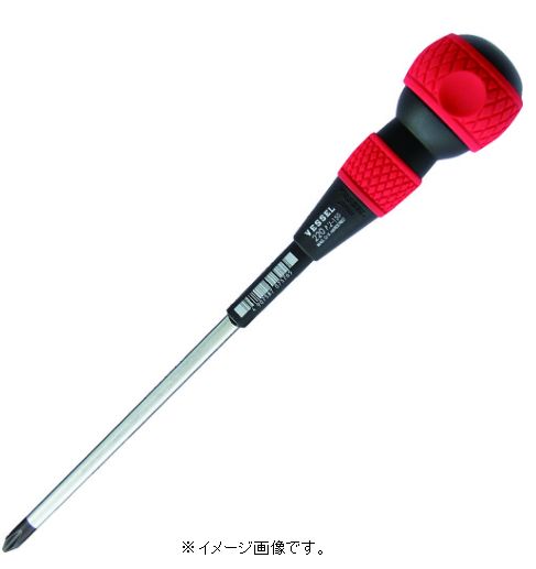 ＜仕様＞ ●全身焼入 ●刃先:マグネット入り ●高精度ブラックポイント加工 ●刃先:[[（+）]]2 ●軸長(mm):150 ●全長(mm):250.0 ●質量(g):115 ＜特長＞ ●グリップにはオリジナルのソフト樹脂を使用しています。