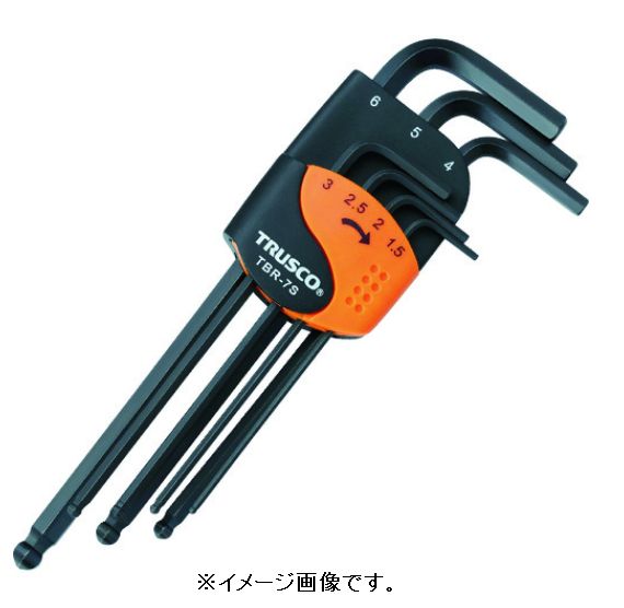 ＜特長＞ ●ホルダが回転でき、各サイズの六角棒レンチの出し入れがしやすいです。 ●硬度はHRC52～56です。 ＜仕様・規格＞ ●セット内容(mm)：1.5、2、2.5、3、4、5、6 ●セット内容(本)：7 ●対辺寸法(mm)：1.5、2...