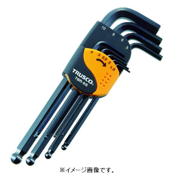 ＜特長＞ ●ホルダが回転でき、各サイズの六角棒レンチの出し入れがしやすいです。 ●表面処理は黒染め加工です。 ●硬度はHRC52～56です。 ＜仕様・規格＞ ●セット内容(mm)：1.5、2、2.5、3、4、5、6、8、10 ●セット内容(...