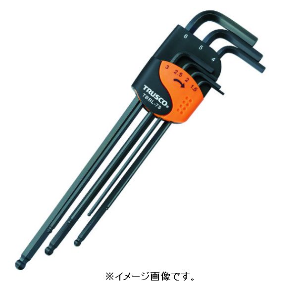 ＜特長＞ ●ホルダが回転でき、各サイズの六角棒レンチの出し入れがしやすいです。 ●硬度はHRC52～56です。 ＜仕様・規格＞ ●セット内容(mm)：1.5、2、2.5、3、4、5、6 ●セット内容(本)：7 ●対辺寸法(mm)：1.5、2...