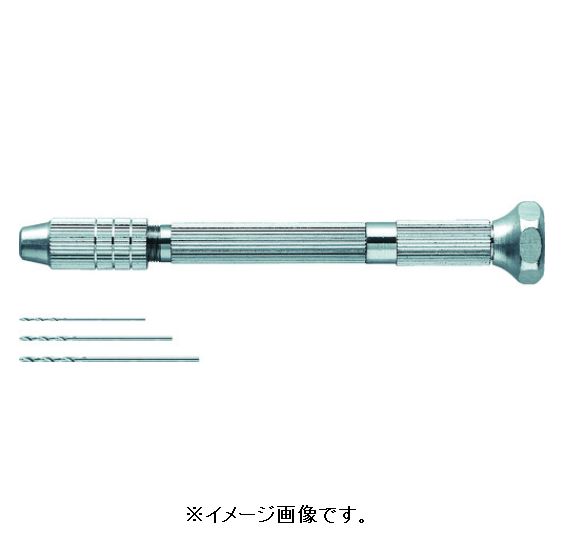 ＜特長＞ ●細かなサイズの穴あけやバリ取りに最適なピンバイスです。 ●精密加工・ホビーなど、細かなサイズの穴あけやタップホルダとして多用途に使えます。 ＜仕様・規格＞ ●ハンドルすじめ加工 ●頭部回転キャップ付 ●適合サイズ(mm)：φ0....