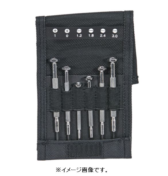 ＜特長＞ ●作業性のよい頭部回転式で、小ねじの早回しに最適です。 ●持ち運びに便利な縫製ケース付です。 ＜仕様・規格＞ ●ケースサイズ：100×110×11mm ●硬度：HRC53～56 ●セット内容(本)：6 ●セット内容：TSDA-1....