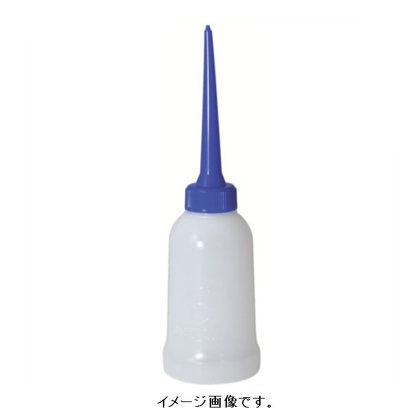 ＜特長＞ ●柔らかな肉厚ビンで、復元性に優れています。 ＜用途＞ ●注油作業に。 ＜仕様・規格＞ ●容量(ml)：180 ●直径(mm)：58 ●全長(mm)：208 ●色：ブルー ●ノズル長(mm)：110 ●幅(mm)：58 ●奥行(m...