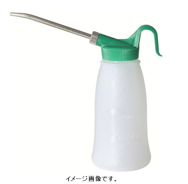 ＜特長＞ ●柔らかな肉厚ビンで、復元性に優れています。 ●ノズルが真鍮なので耐熱効果があります。 ＜用途＞ ●注油作業に。 ＜仕様・規格＞ ●ノズル先曲り形状 ●容量(ml)：200 ●直径(mm)：62 ●全長(mm)：167 ●色：グリ...