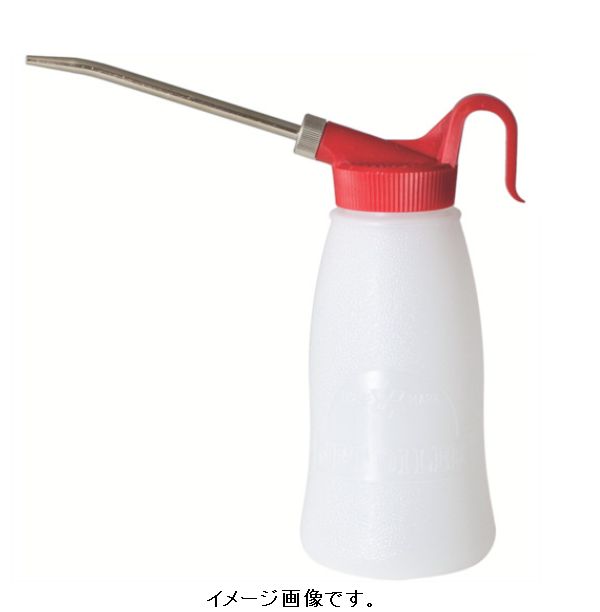 ＜特長＞ ●柔らかな肉厚ビンで、復元性に優れています。 ●ノズルが真鍮なので耐熱効果があります。 ＜用途＞ ●注油作業に。 ＜仕様・規格＞ ●ノズル先曲り形状 ●容量(ml)：200 ●直径(mm)：62 ●全長(mm)：167 ●色：レッ...