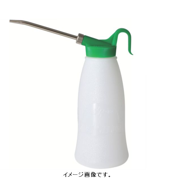 ＜特長＞ ●柔らかな肉厚ビンで、復元性に優れています。 ●ノズルが真鍮なので耐熱効果があります。 ＜用途＞ ●注油作業に。 ＜仕様・規格＞ ●ノズル先曲り形状 ●容量(ml)：300 ●直径(mm)：70 ●全長(mm)：194 ●色：グリ...