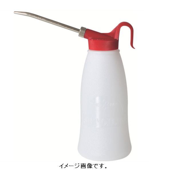 ＜特長＞ ●柔らかな肉厚ビンで、復元性に優れています。 ●ノズルが真鍮なので耐熱効果があります。 ＜用途＞ ●注油作業に。 ＜仕様・規格＞ ●ノズル先曲り形状 ●容量(ml)：300 ●直径(mm)：70 ●全長(mm)：194 ●色：レッ...