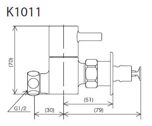 【楽天市場】KVK分岐止水栓K1011：日の出ショッピングサイト