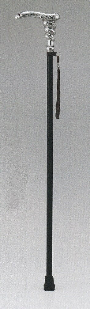 高岡銅器の干支 巳の商品 蛇ステッキ Mサイズ(総長さ85cm) 材質 アルミ製、ゴムキャップ 寸法 本体：蛇部分 幅15×奥行4.5×高13cm　総長さ：85cm 特典 ストラップ付 高岡銅器とは 芸術と文化を凝縮した美術工芸品「高岡銅器...