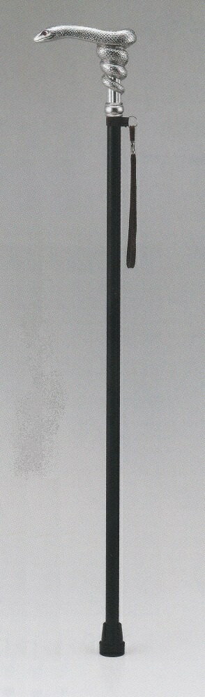 高岡銅器の干支 巳の商品 蛇ステッキ Lサイズ(総長さ90cm) 材質 アルミ製、ゴムキャップ 寸法 本体：蛇部分 幅15×奥行4.5×高13cm　総長さ：90cm 特典 ストラップ付 高岡銅器とは 芸術と文化を凝縮した美術工芸品「高岡銅器...